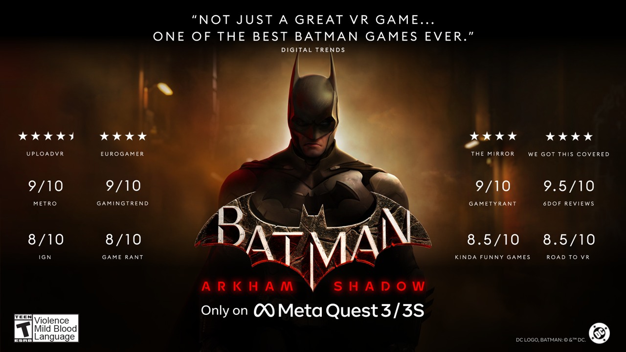 "Batman: Arkham Shadow" won the "Best VR/AR Game" at the 2024 Game ...